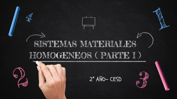 SISTEMAS MATERIALES HOMOGENEOS ( PARTE I) | Genially
