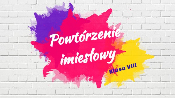 8 Imiesłowy - powtórzenie | Genially