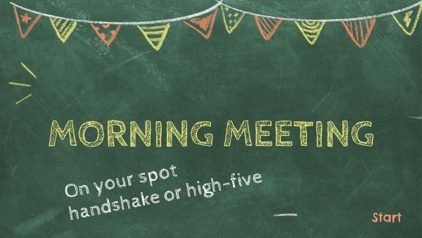 MORNING MEETING 1st TERM 4TH GRADE