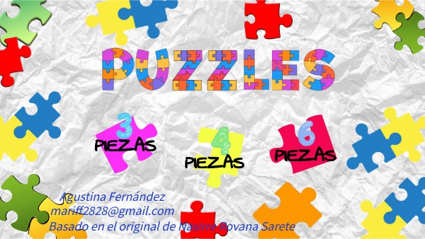 PUZZLES DE 3, 4, 6 peces
