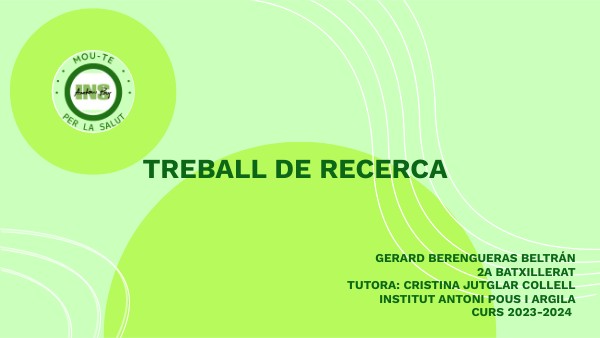 PRESENTACIÓ TR 2n BAT | Genially