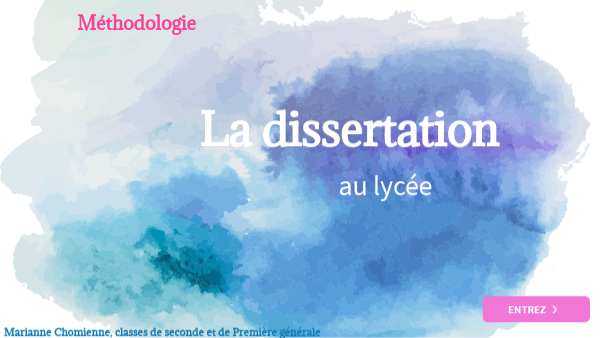 Méthode de dissertation | Genially
