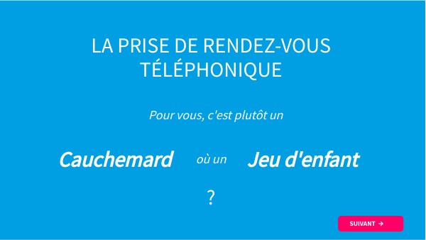 Prise de rdv téléphonique