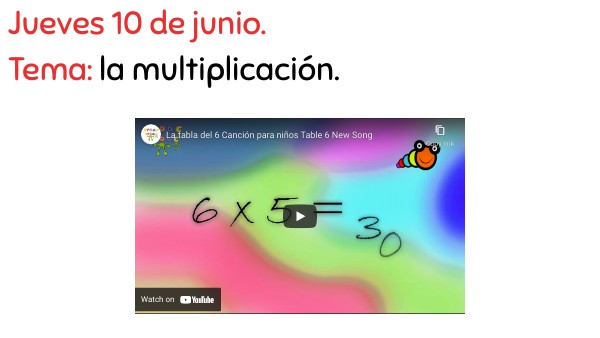 2- Matemáticas 2° 10 de junio