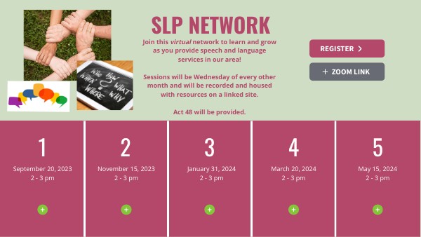 SLP Network | Genially