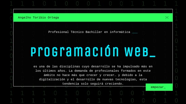 Programación Web | Genially