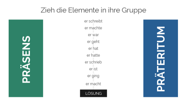 PRÄSENS / PRÄTERITUM