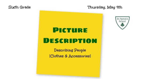 Picture Description [Clothes & Accessories] | Genially