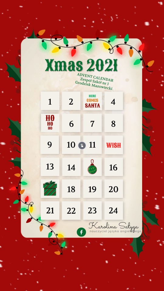 ADVENT CALENDAR POST | Genially