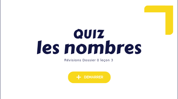 Quiz nombres module 2