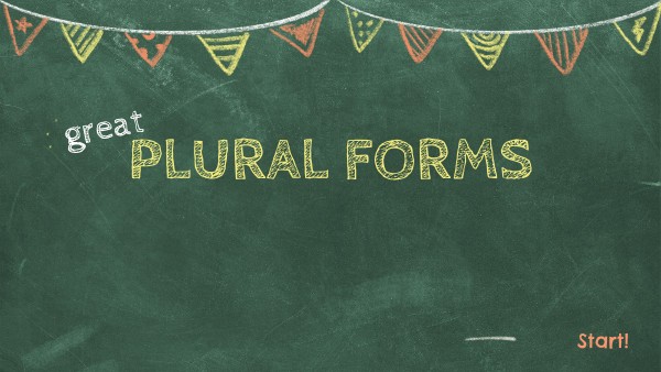 plural forms, school language