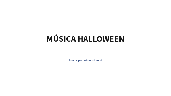 Actividades Música Halloween