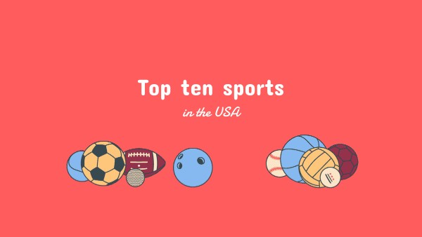 Top ten sports in the USA | Genially