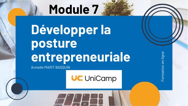Module 7 - BUG-Posture Entrepreneuriale