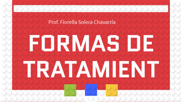 Formas de tratamiento | Genially