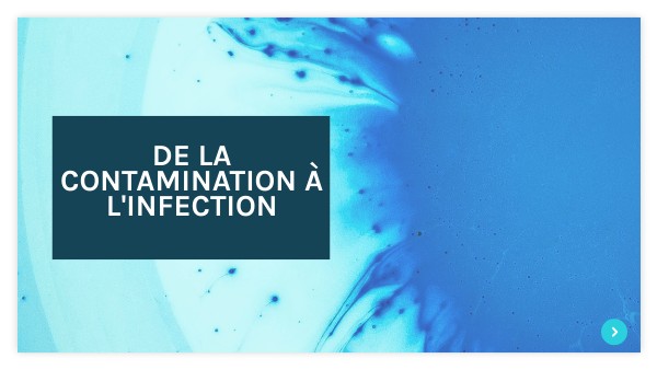 de la contamination à l'infection