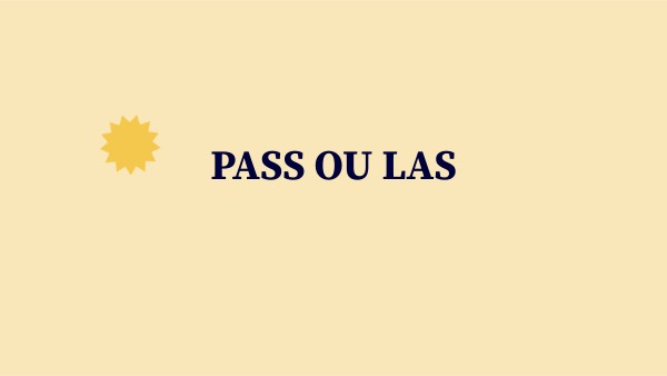 PASS ET LAS Vauban | Genially