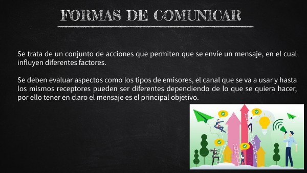 FORMAS DE COMUNICAR
