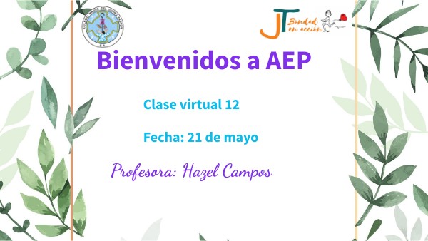 Clase virtual 12 8vo grado