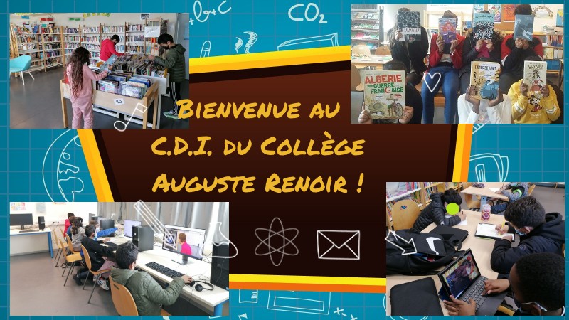 A la découverte du CDI du collège Auguste Renoir | Genially