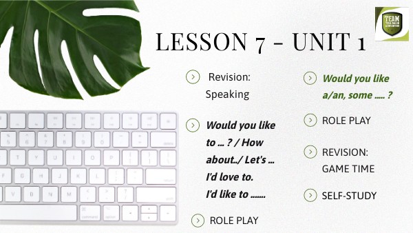 UNIT 1 - Lesson 7 | Genially
