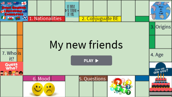 Cours 6°: Séquence 2 My new friends | Genially