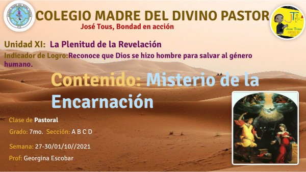 Encarnación de Jesús 7mo A B C D