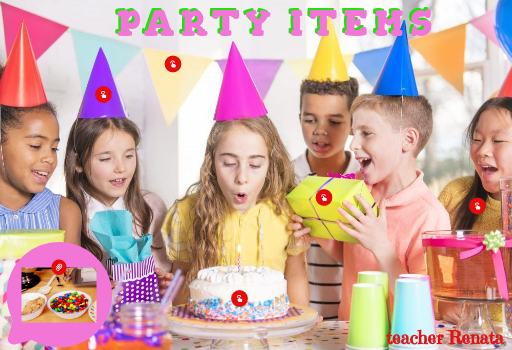 PARTY ITEMS | Genially