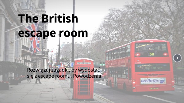 The British escape room | Genially