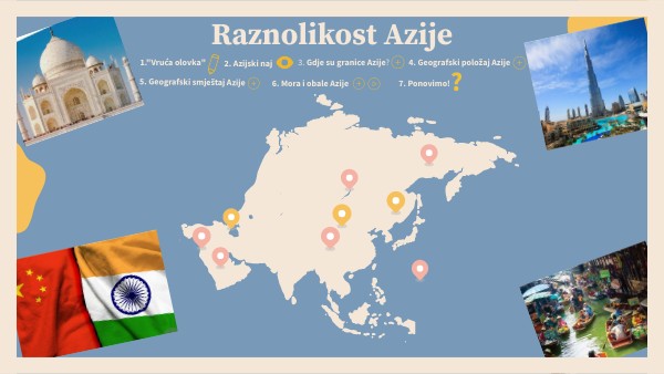 Raznolikost Azije | Genially