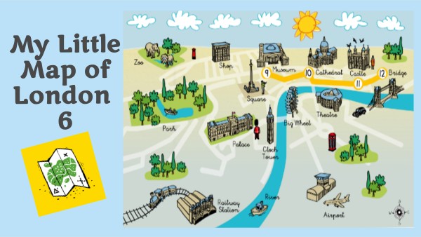 My Little Map of London 3ro INFANTIL Yellow Route