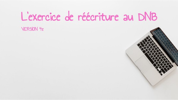 Copie - Réécrire 4e | Genially