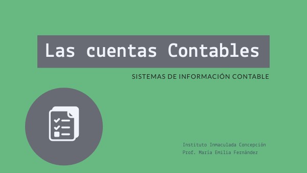Las cuentas contables | Genially
