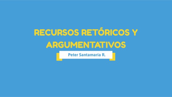 recursos retóricos | Genially