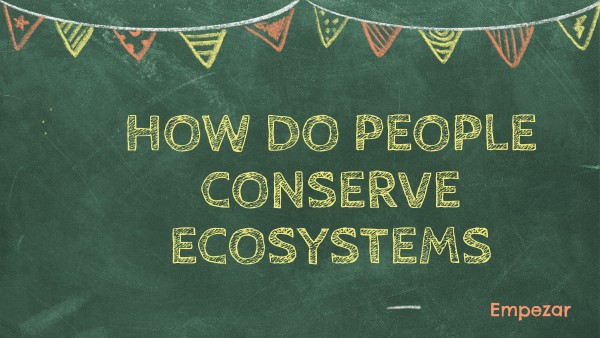 HOW DO PEOPLE CONSERVE ECOSYSTEMS | Genially