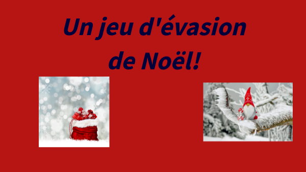 Teaser jeu d'évasion de Noël
