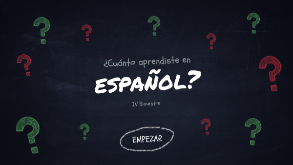 Repaso Español 4 BIM.