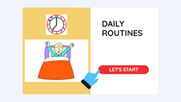 DAILY ROUTINES LISTEN AND CHOOSE | Genially
