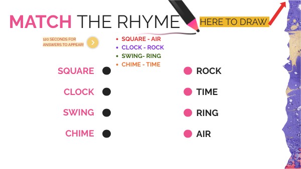 MATCHING RHYME | Genially