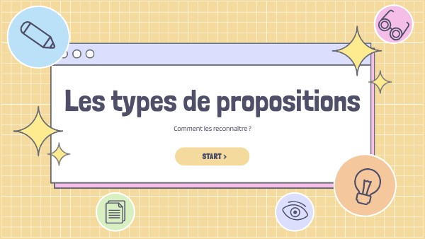 Les types de propositions (juxtaposées, coordonnées, subordonnées ...