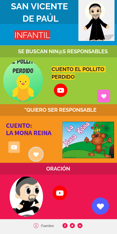 SAN VICENTE DE PAÚL - INFANTIL - PV HHCC y CM | Genially