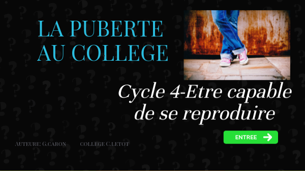Cycle 4 reproduction humaine | Genially