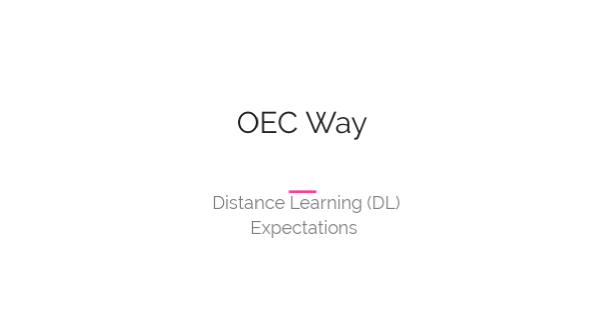 OEC Way Distance Learning | Genially