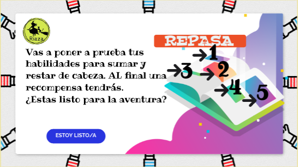 A sumar y restar para ganar 1º | Genially