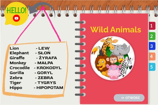 Wild Animals - Interactive book | Genially