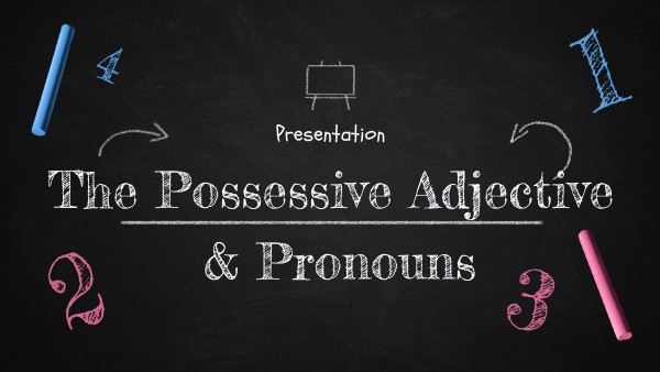 The Possessive adjective and Pronouns | Genially