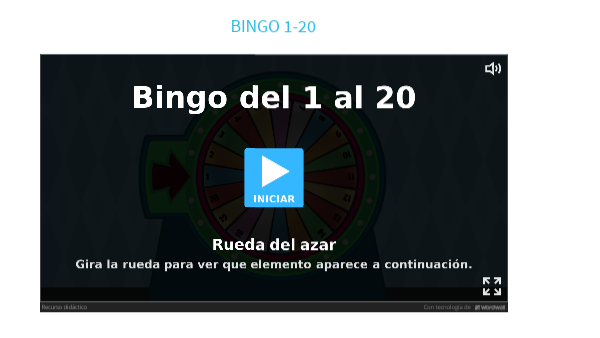 BINGO 1-20 | Genially