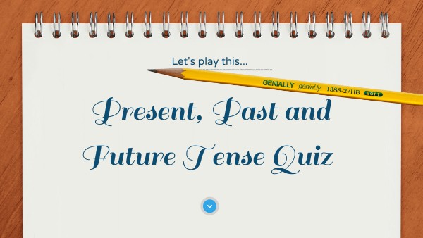 Present, Past and Future Tense Quiz | Genially