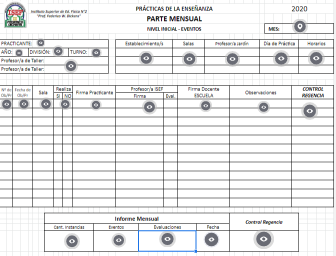 Parte Mensual Inicial | Genially