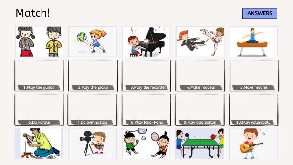 Unit 6: vocabulary - Match! | Genially